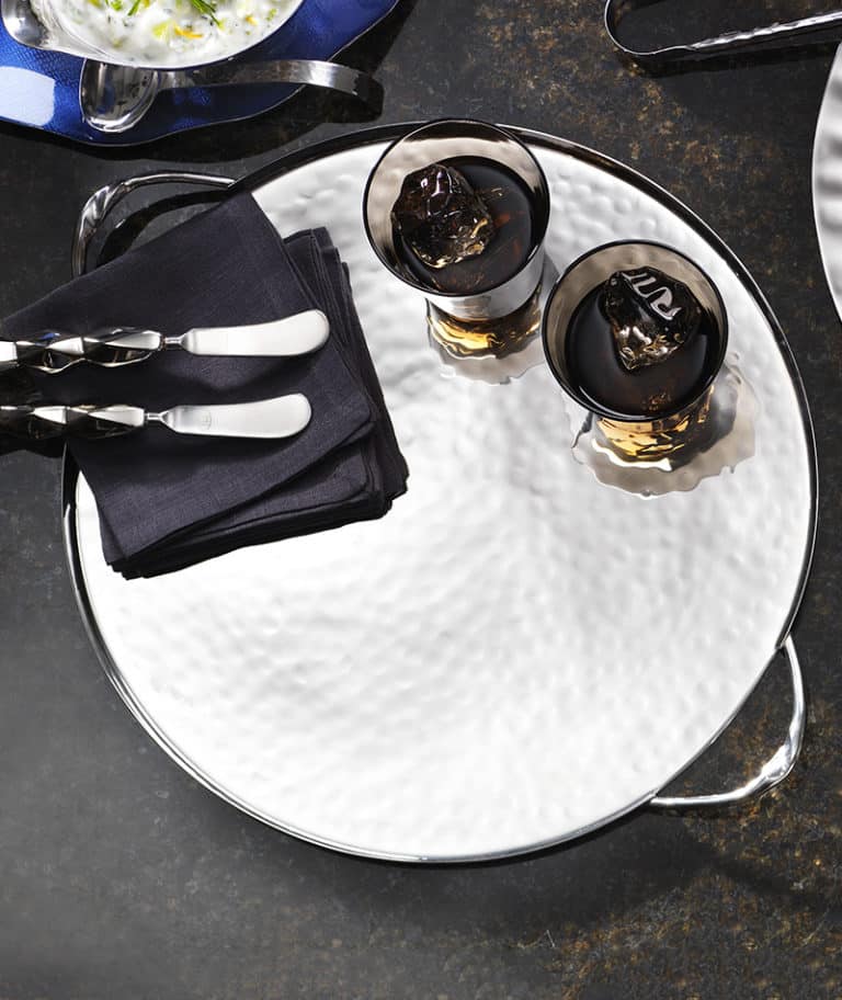 Infinity Round Tray w/ Twist Handles