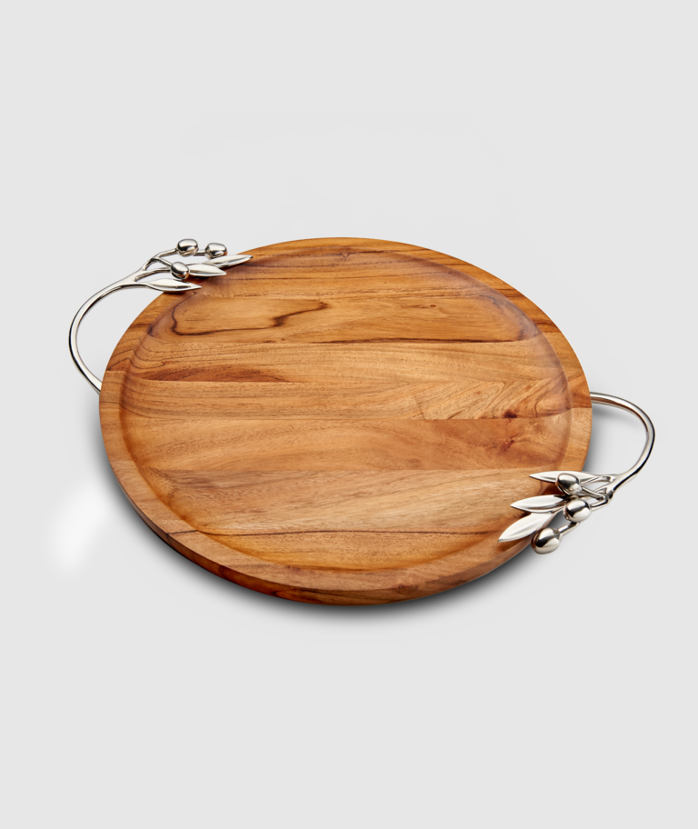 Round Serving Trays | Individually Handcrafted | Easy-Care